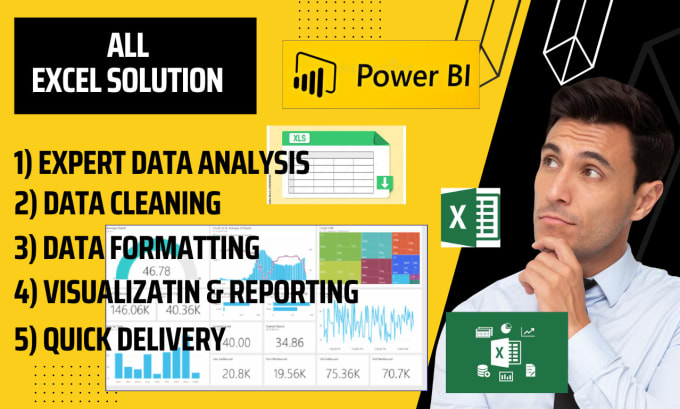 Do Data Analysis Cleaning Formatting Visualization Dashboard In Excel