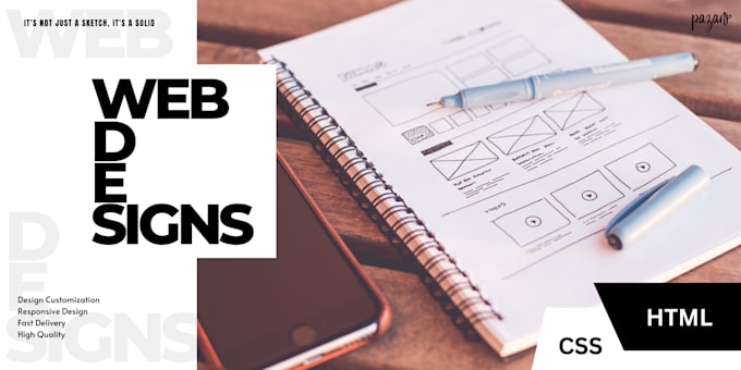 Do Html Css Web Designs By Pazanr299 Fiverr