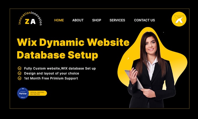 Design Wix Dynamic Website And Setup Wix Database By Za Innovation Fiverr