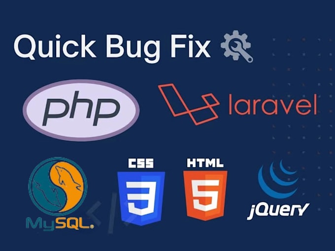 Fix Any Bug From Laravel Javascript Css Html Mysql By Ihsananwar108