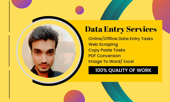 Do Data Entry Web Scraping Copy Paste Pdf To Word Excel By