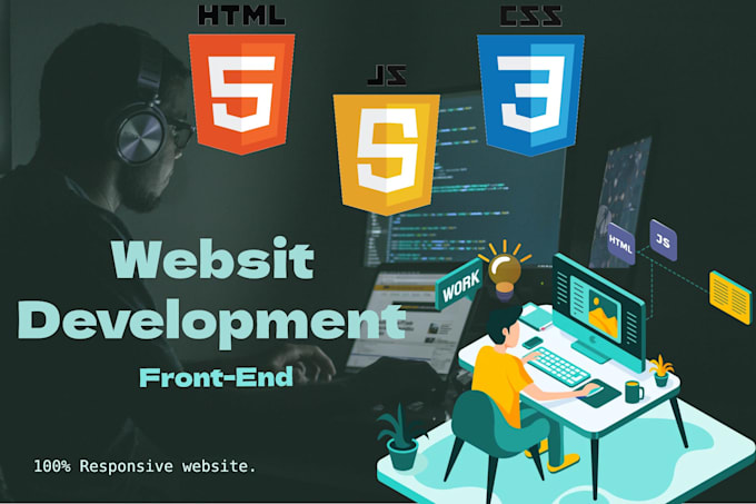 Do Frontend Web Development In Html Css Javascript By Azizkhaldi Fiverr