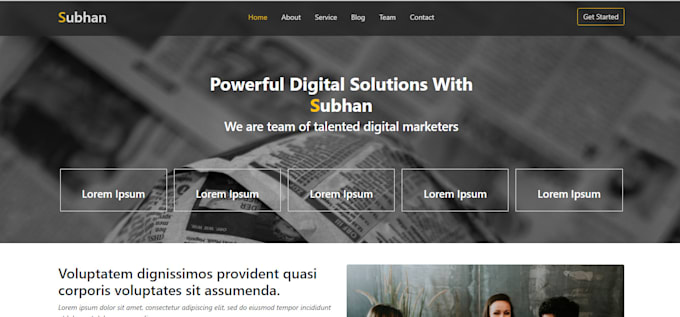 Create Responsive Web Pages Using Html Css Js And Jquery By Subhan