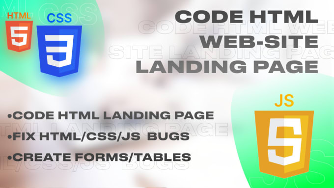 Code Html Landing Page Table Forms Fix Html Css Js Bugs By Design