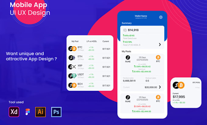Do Design Amazing Ui Ux For Mobile And Web User Interface By
