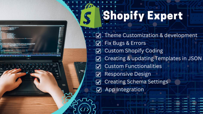Do Shopify Custom Coding Bug Fix Liquid And Edit Templates By