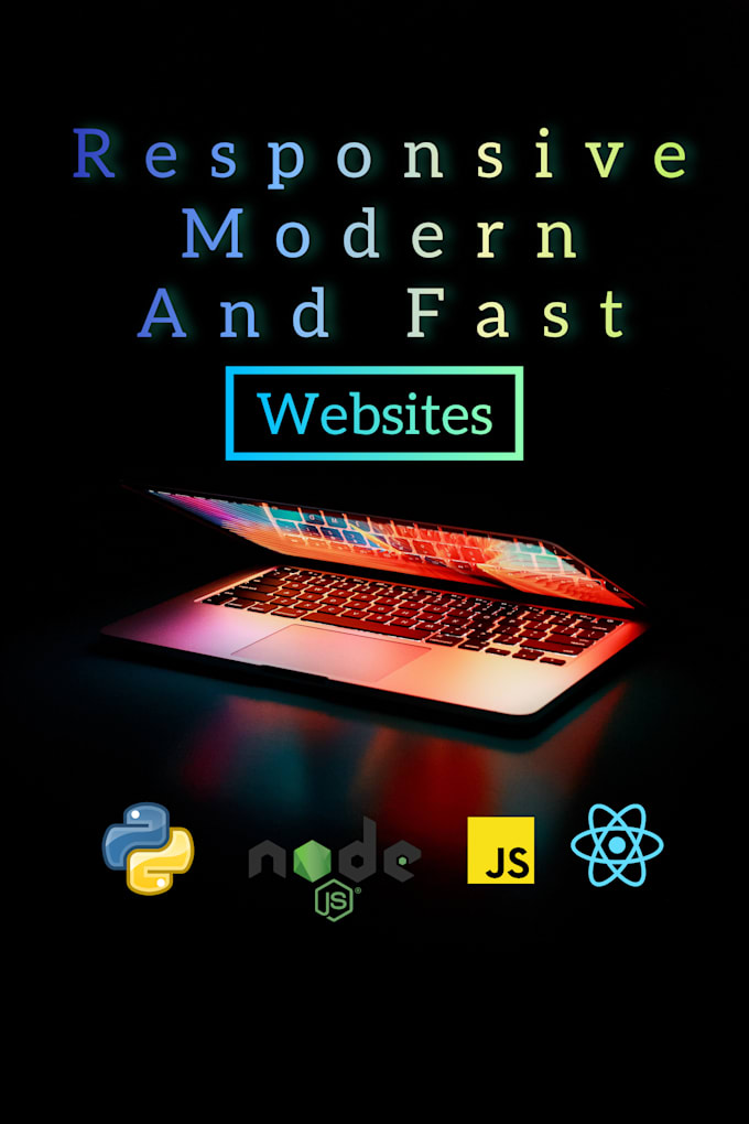 Create A Responsive Websites In Html Css Javascript React Nodejs Django
