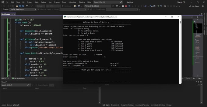 Do Your Cpp Csharp And Python Console Based Applications By A Z Python