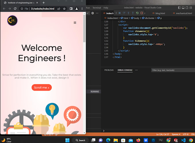 Develop Responsive Website Using Html Css And Javascript By