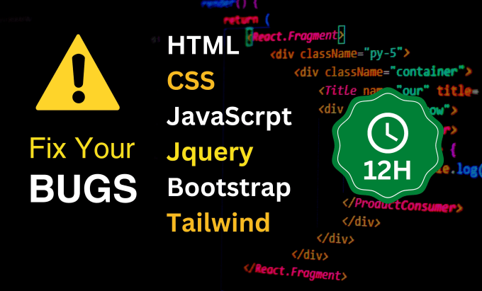 Edit Html Css Javascript Jquery Bootstrap Tailwindcss By