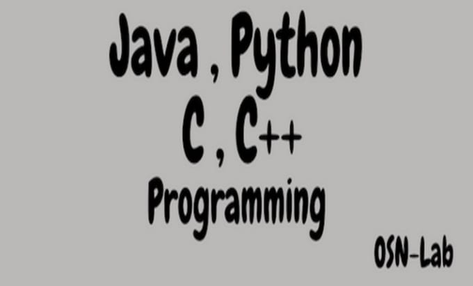 Help You In Your Java Python Cpp C Programming Tasks By Osamanousherali