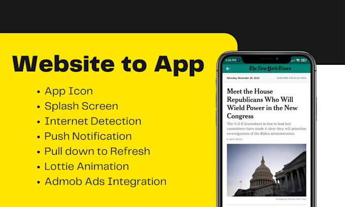 Make A Professional Webview App To Convert Your Website To A Mobile App