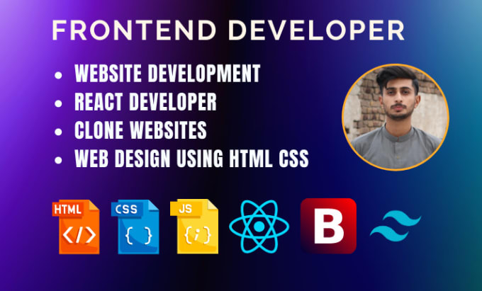 Be Your Frontend Developer Using Html Css Javascript React By