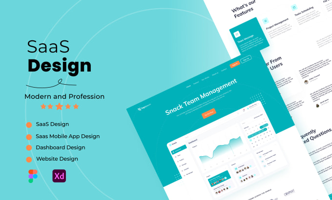 Do Saas Ui Ux Design Saas Dashboard Uiux And Mobile App In Figma Or Xd