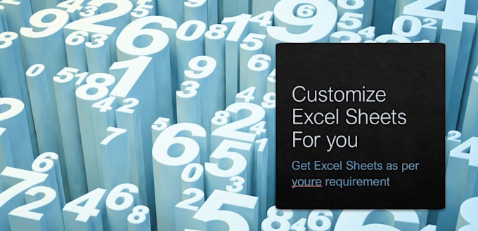 Make Customized Excel Sheets And Fast Data Processing By