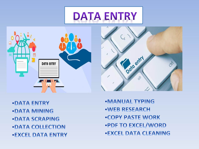 Do Excel Data Entry Data Collection Web Research Copy Paste Convert