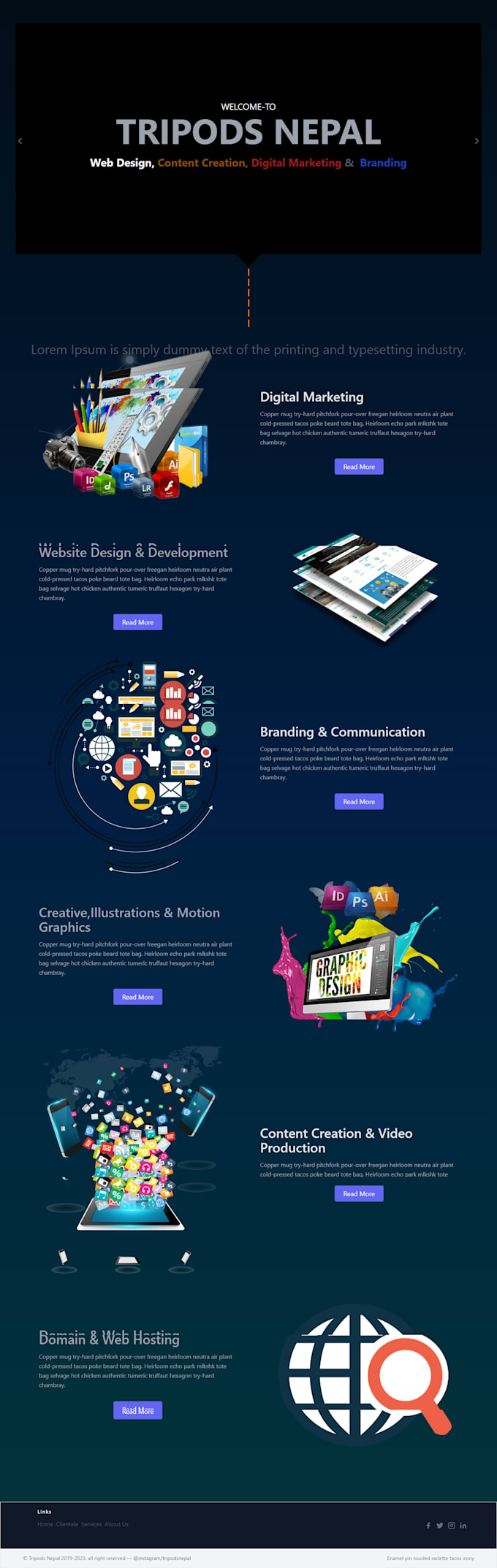 Create Awesome Landing Page By Prashantthap502 Fiverr