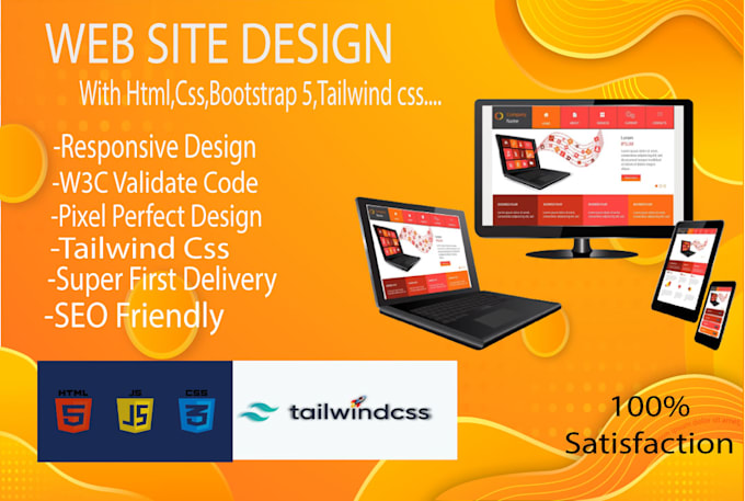 Responsive Web Design Html Css Tailwind Css And Bootstrap5 By