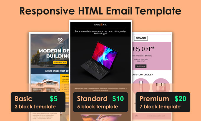Code Responsive Html Email Template By Naleem Abdullah Fiverr