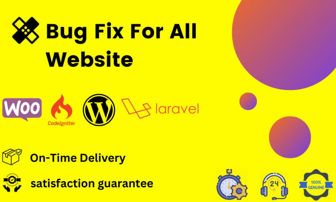 Fix All Bugs In Php Laravel Wordpress Mysql Css Html Js By