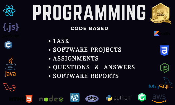 Do Your C Sharp Cpp Java Python Programming Task And Software