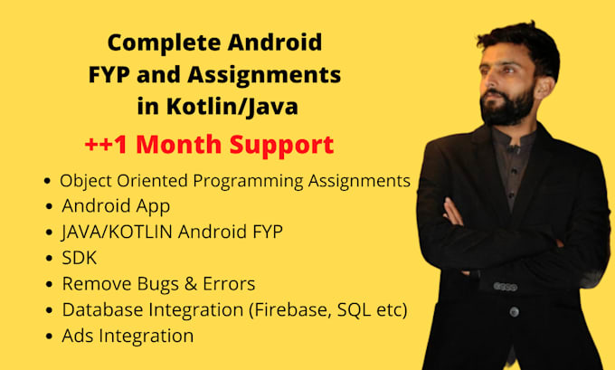 Do Any Java Or Kotlin Fyp Projects Assignments In Android By