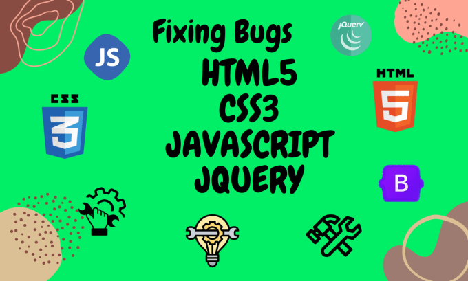 Fix Html Css Javascript Jquery Bootstrap Related Issues By Abdullah