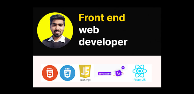 Be Website Front End Developer Using Html Css Js Bootstrap Reactjs By