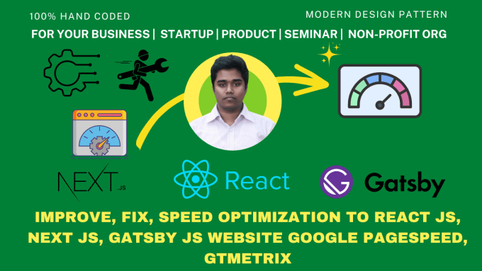 Do Improve Fix Speed Optimization To React Js Next Js Gatsby Js