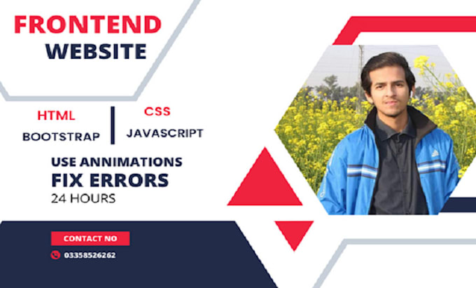 Do Frontend Web Development In Html Css Javascript By Salar Fiverr