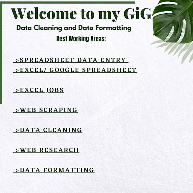 Do Data Entry In Excel Web Scraping Mining By Tariqueanwar914 Fiverr