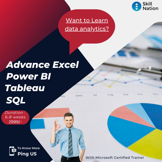 Teach Advance Excel Data Analytics Tableau Sql Power Bi By Kiri23