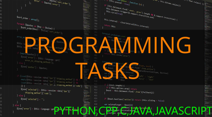 Do Programming Tasks In Python Cpp C Java Javascript By Muhammadadeel A
