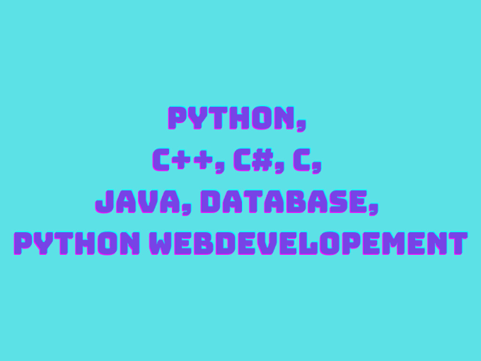 Do Programming Projects In C Cpp C Sharp Java And Python By Mnv