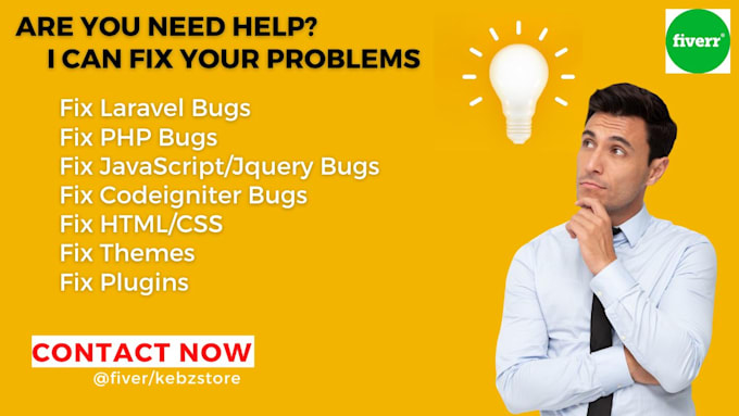 Fix Bugs And Develop Laravel Php Codeigniter Web By Kebzstore Fiverr