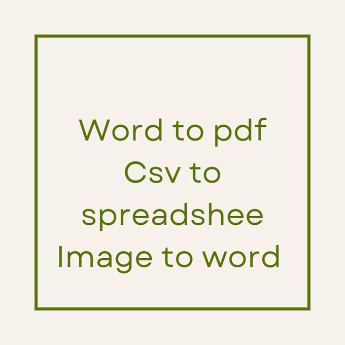 Convert All Your File Into Pdf Word Excel Sheet By Kiranriasat Fiverr