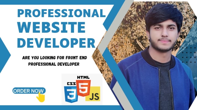 Do Professional Frontend Web Development In Html Css Javascript By