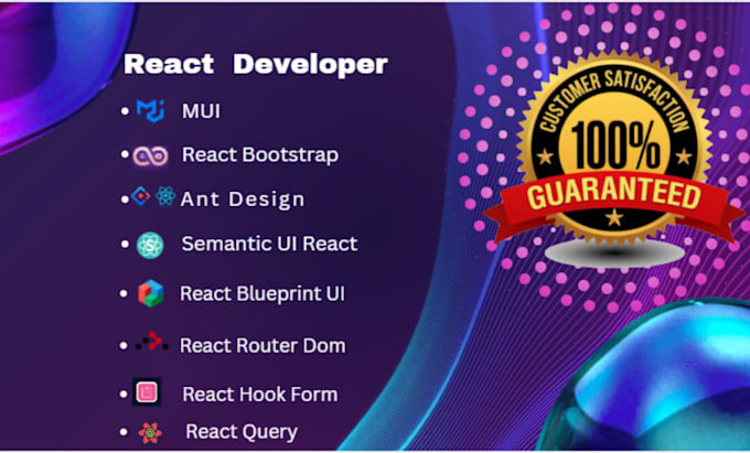 Be A React Js Developer React Js Javascript Bootstrap Html Css By