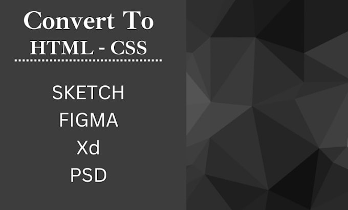 Convert Sketch Psd Xd Figma To Html Css Responsive Web By Awais54835