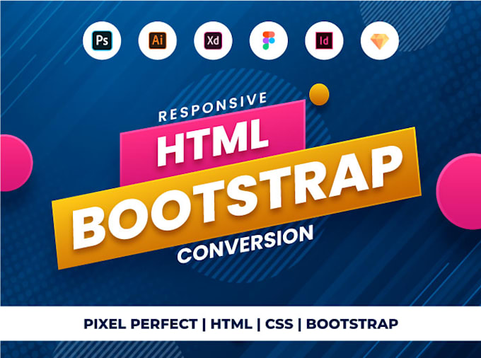 Convert From Pdf Figma Etc To Html Css Responsive Bootstrap By Mgadit