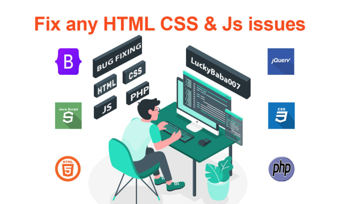 Fix Html Css Js Bug Fix Responsive Issues Edit Design Layout By