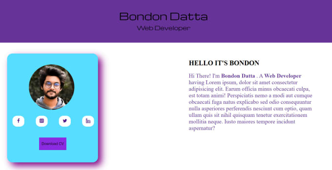 Make Portfolio Website Using Html Css Js With Optional Backend Php By