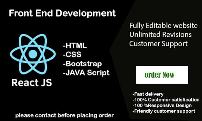 Develop Your Reactjs Web Application As React Js Developer By