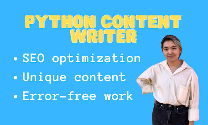 Write Python Programming Content By Oizhamal Fiverr
