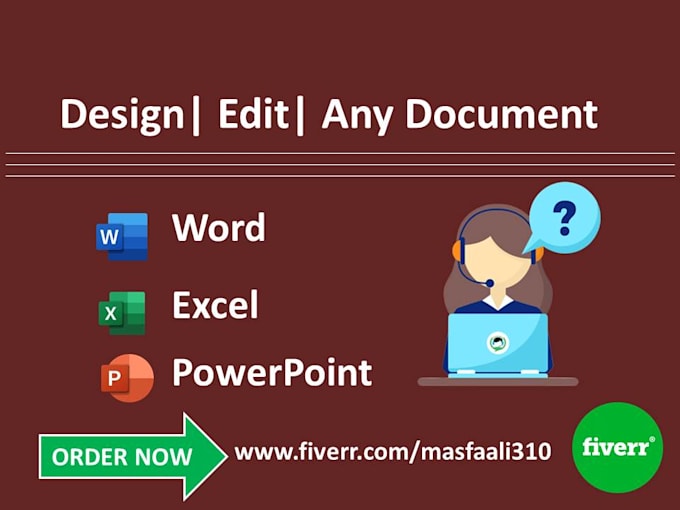 Design Edit Any Word Excel Powerpoint Document By Masfaali310 Fiverr