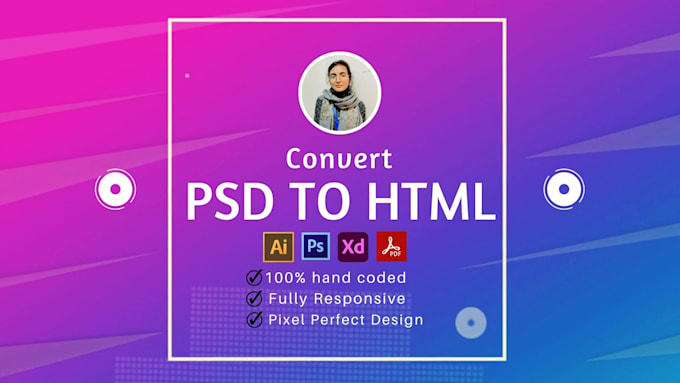 Convert Pdf Psd Xd To Responsive Html Css And Bootsrap By Web
