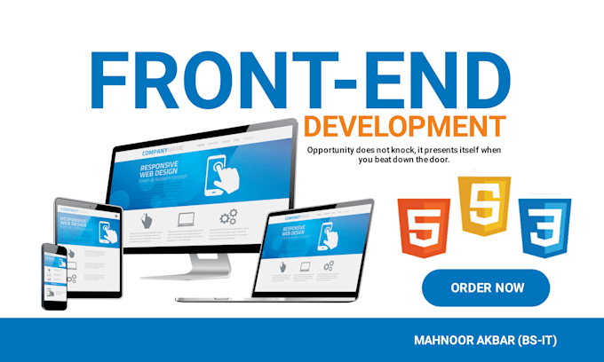 Be Your Front End Web Developer Html Css Javascript Bootstrap By Web