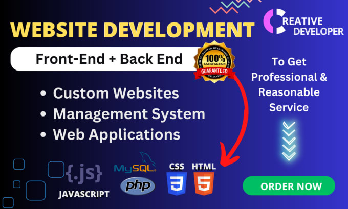 Develop Professional Websites By Custom Coding In Html Css Js Php