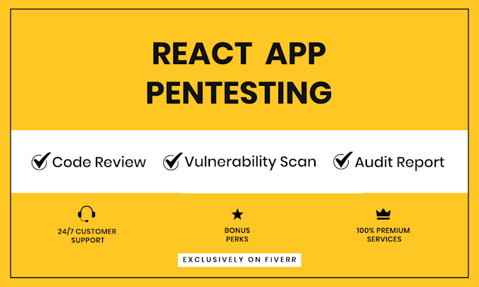 Do Pentesting Of Your React Based Applications By Fahad Co Fiverr