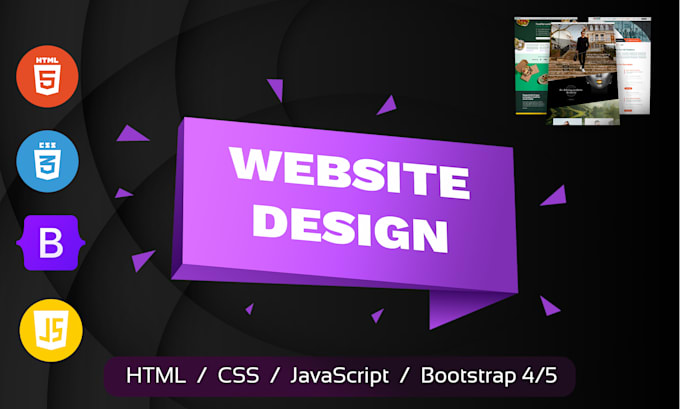 Do Website Design Html Css Bootstrap With Php Laravel Django By Soorat